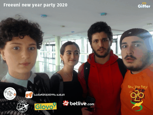 Freeuni New Year party 2020 | Giffer.ge